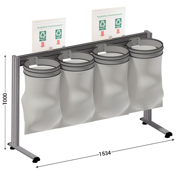 Poste pour tri sélectif 5S | ECOPOST 400 – SESA SYSTEMS